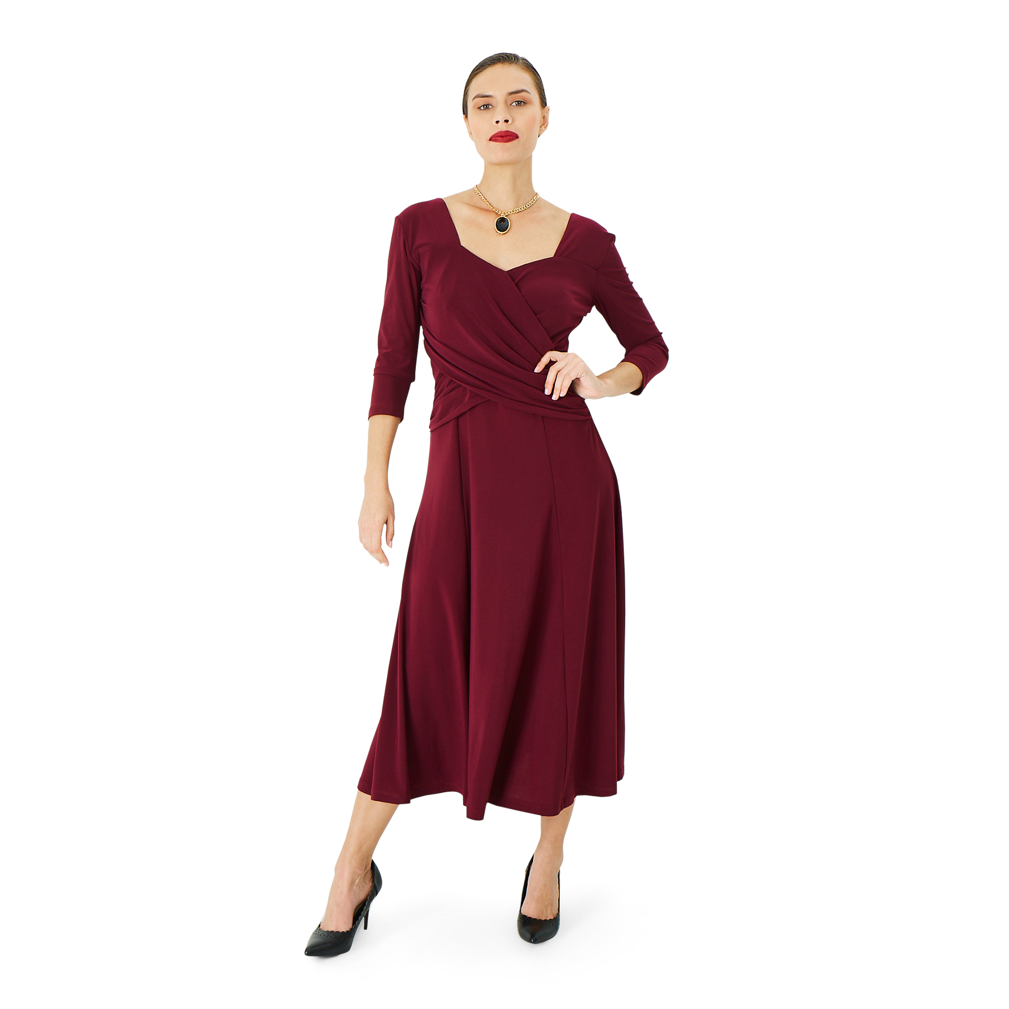 HIP HOP BURGANDY CROSS OVER VALA DRESS | Rosella - Style inspired by ...