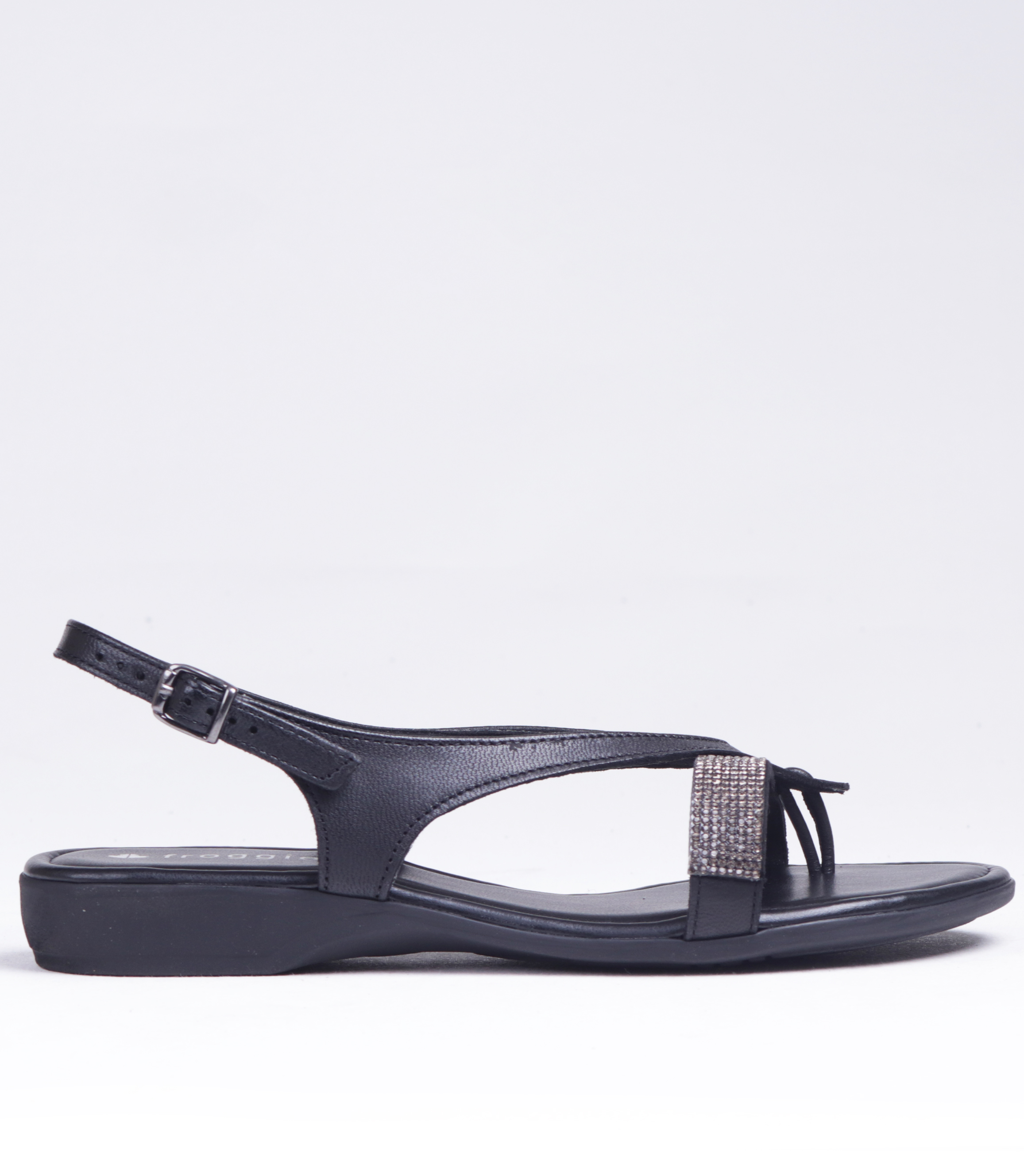FROGGIE BLACK MULTI LEATHER DIAMANTE SANDAL | Rosella - Style inspired ...