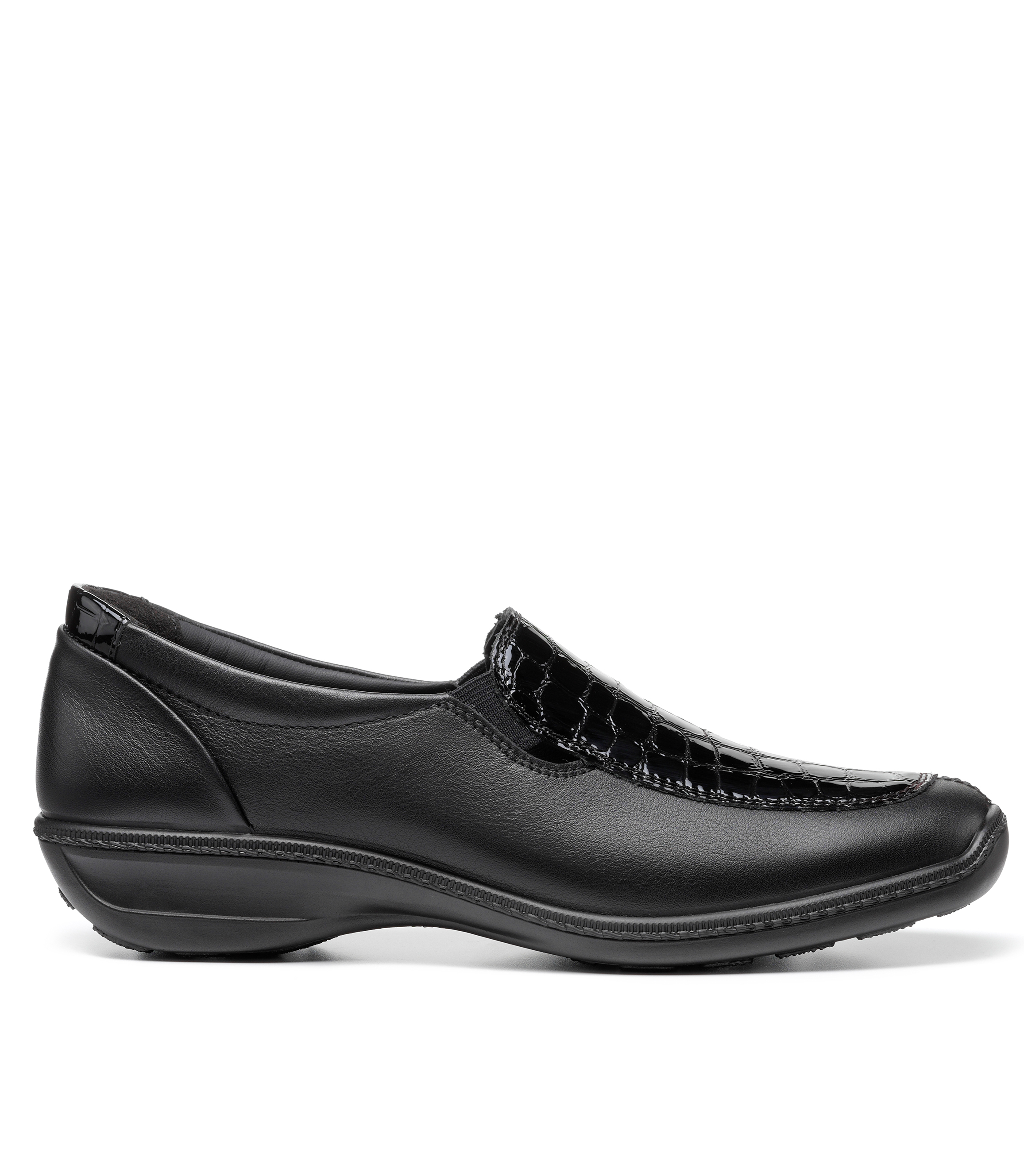 HOTTER BLACK CROC CALYPSO II SHOE | Rosella - Style inspired by elegance