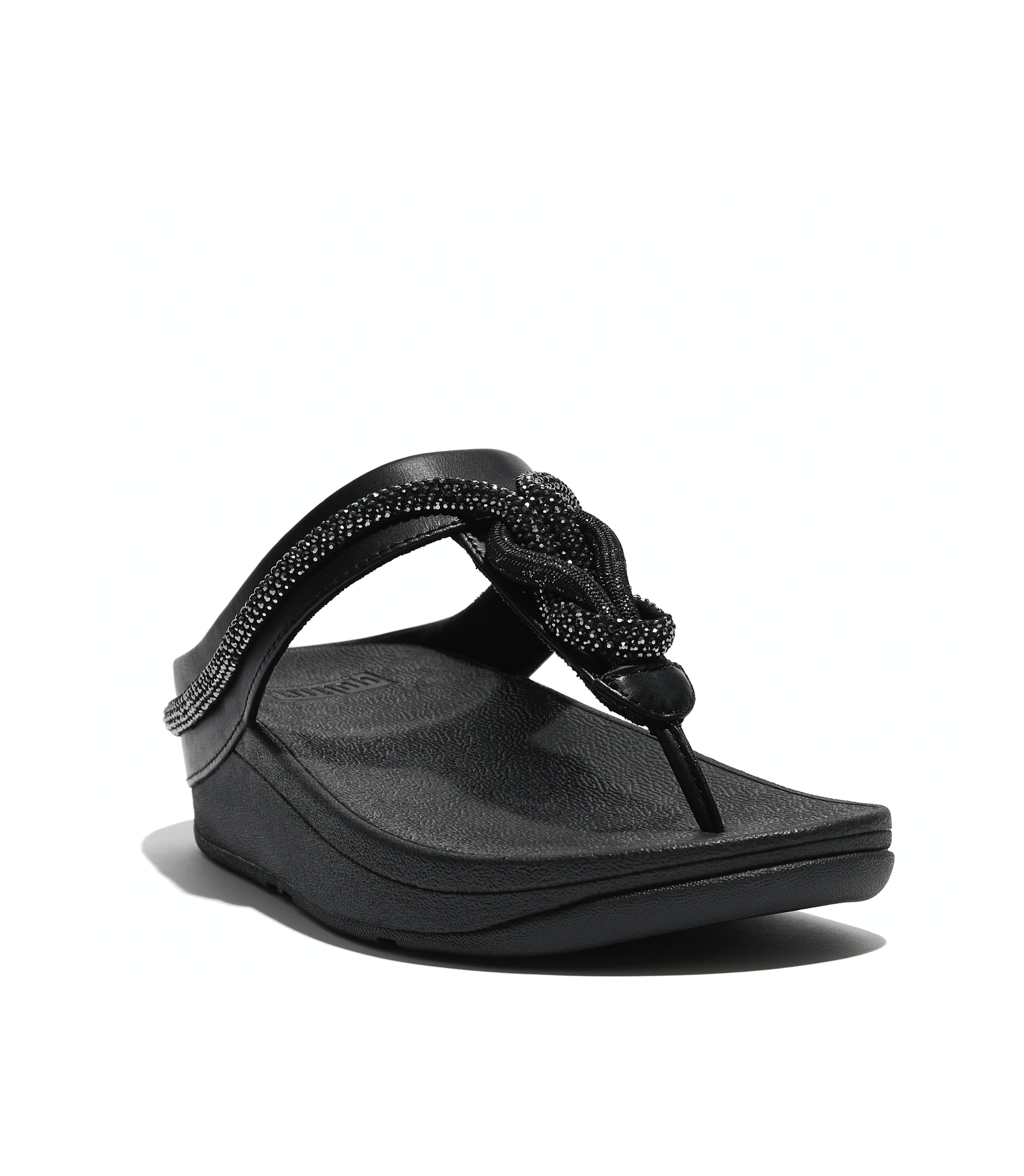 FIT FLOP BLACK FINO CRYSTAL CORD SANDALS | Rosella - Style inspired by ...