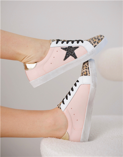 JULZ PINK ANIMAL CALEB SNEAKER | Rosella - Style inspired by elegance