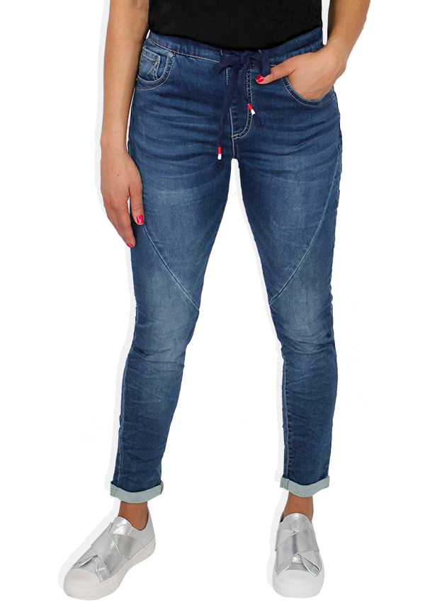 MADE IN ITALY DENIM DRAW STRING JEANS | Rosella - Style inspired by ...