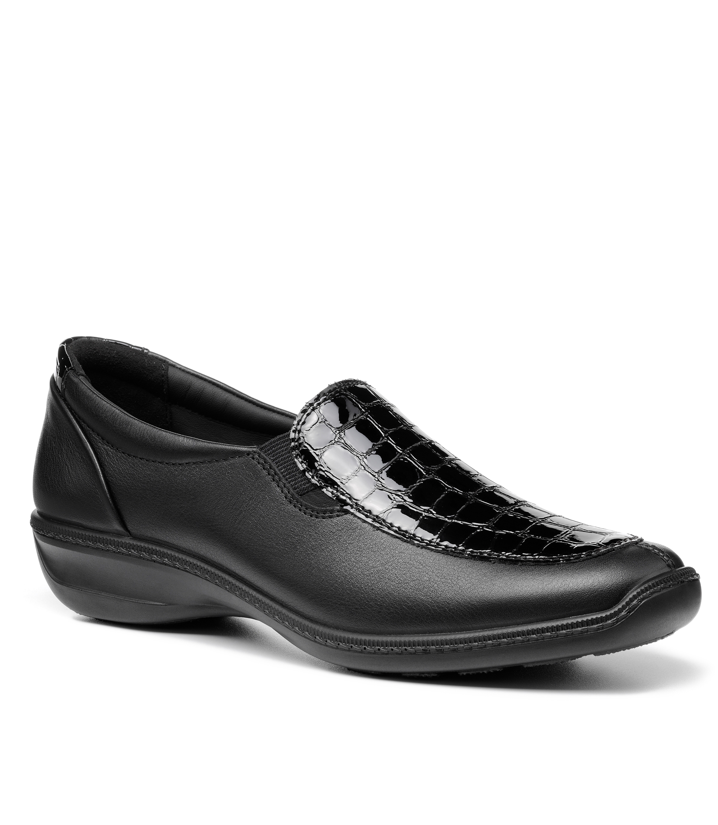 HOTTER BLACK CROC CALYPSO II SHOE | Rosella - Style inspired by elegance