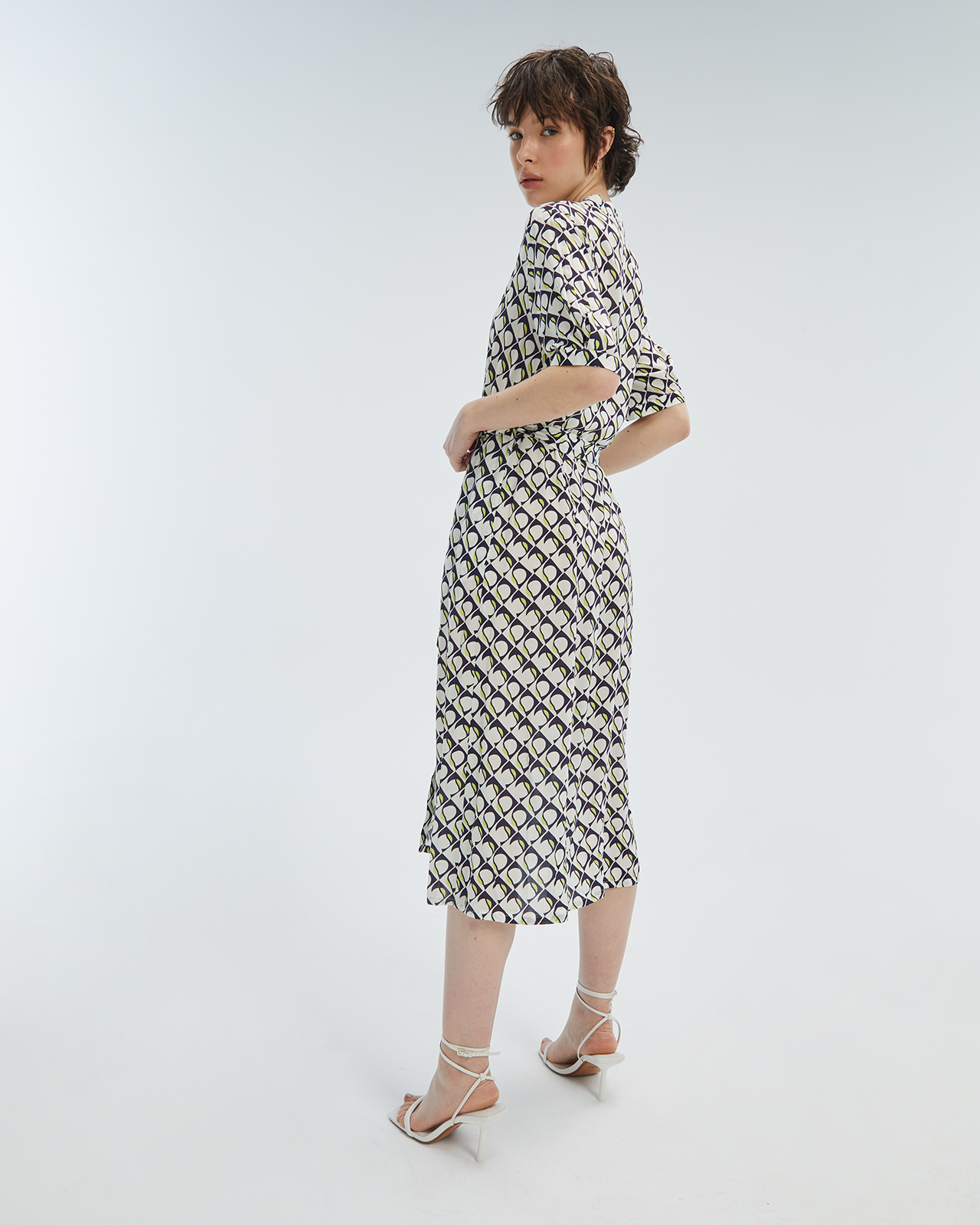 ANDAM BLUE PATTERN DRESS | Rosella - Style inspired by elegance