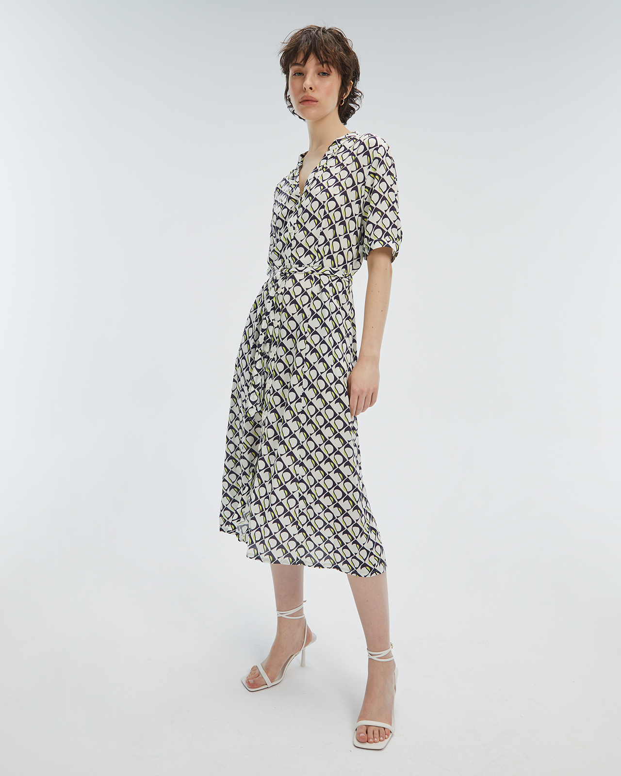 ANDAM BLUE PATTERN DRESS | Rosella - Style inspired by elegance