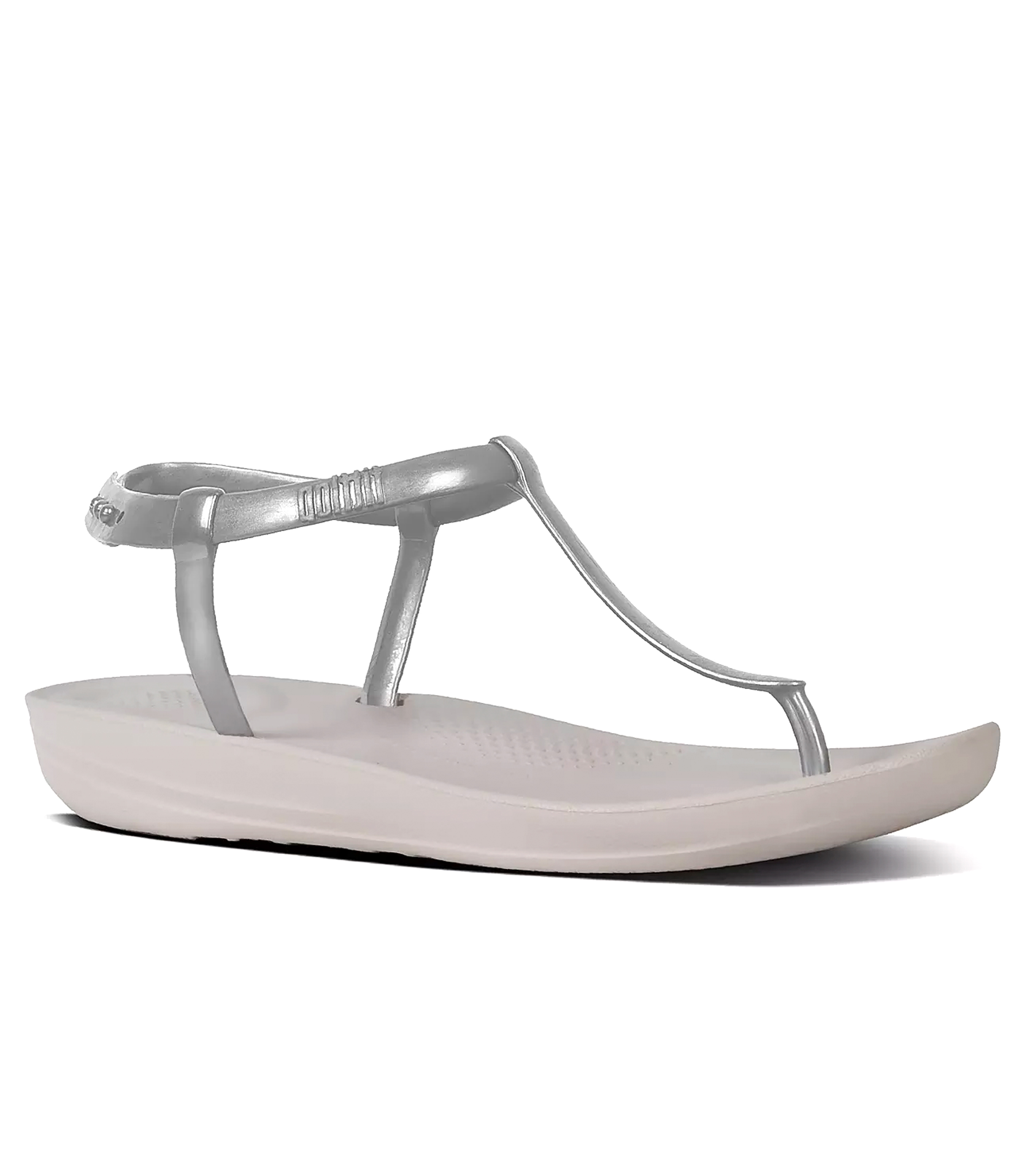 FIT FLOP SILVER PEARLISED IQUISHION SPLASH BACK-STRAP SANDAL | Rosella ...